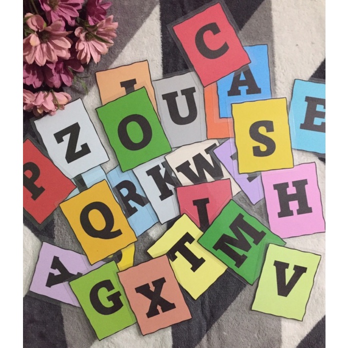 Laminated LETTERS OF ALPHABET | Shopee Philippines