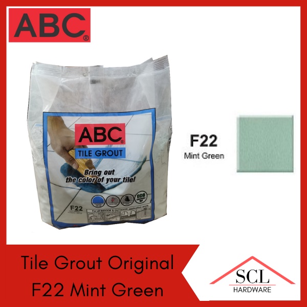 ABC Tile Grout F22 Mint Green 2kg | Shopee Philippines