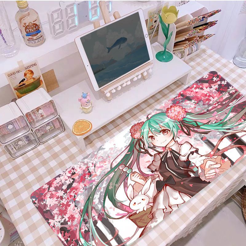 BANDAI Hatsune Miku INS Tide Large Cartoon Gaming Mouse Pad Keyboard ...