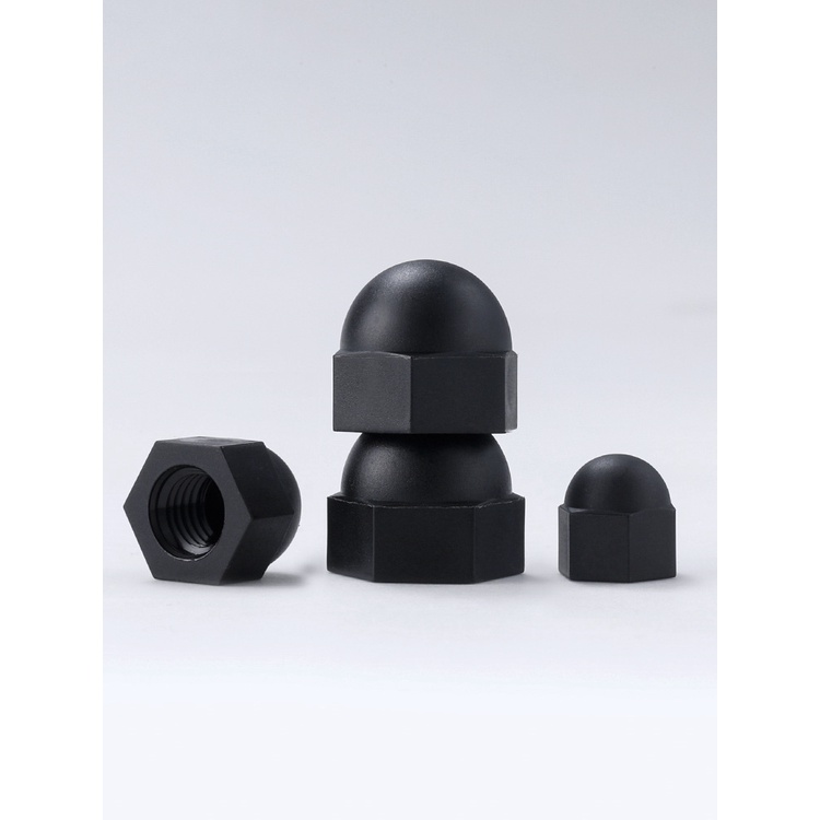 M3 M4 M5 M6 M8 M10 M12 Black Nylon Cap Nuts Decorative Cover Semicircle Dome Nuts | Shopee ...