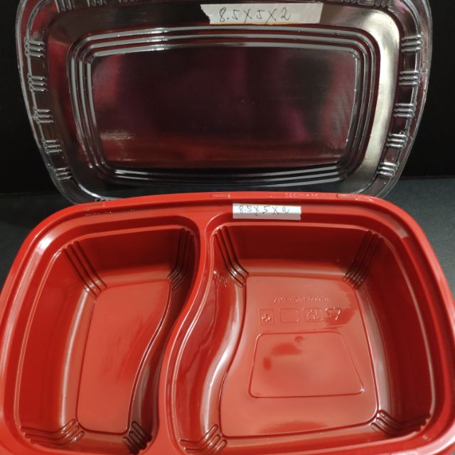 Bento box 2 division Japanese Meal box Microwaveable Container ...