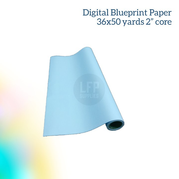 Digital Blueprint Paper Roll (Blue Paper) 36"x50 yards / 2in core ...