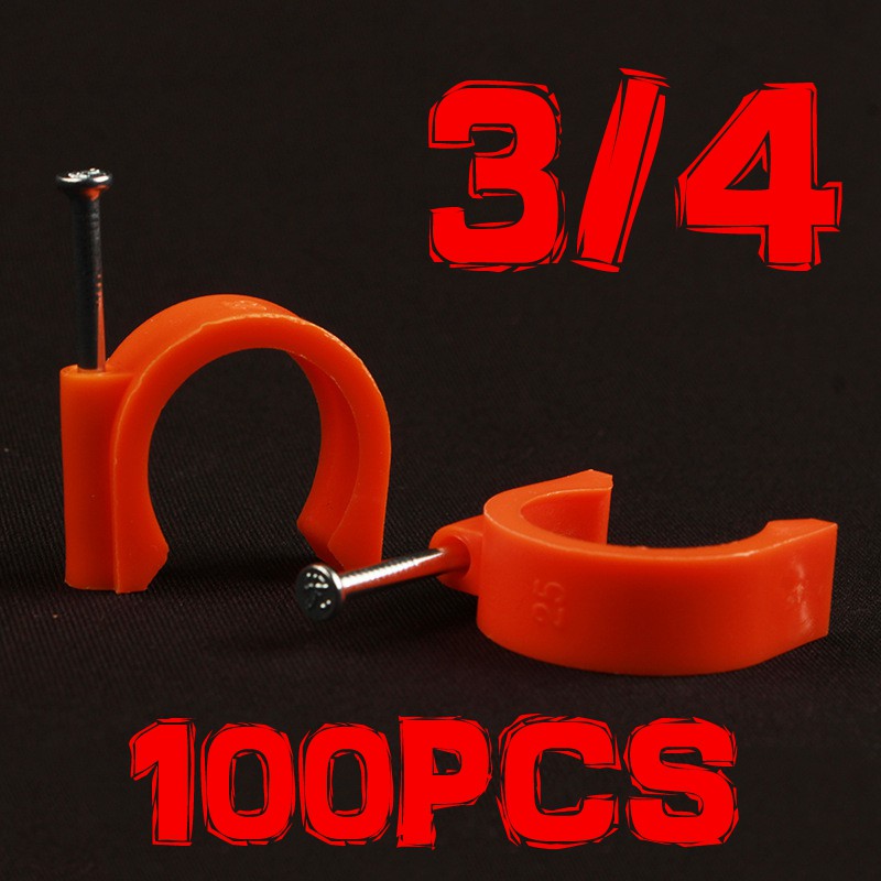 Sold per Box Blue White Orange PVC Clamp 1/2~3/4~1pipe clamp/pipe clip ...
