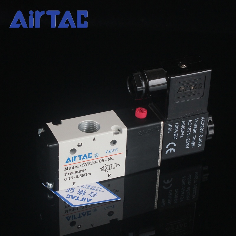 3 Way 2 Position PT 1/4 NC Pneumatic Air Directional Control Solenoid ...