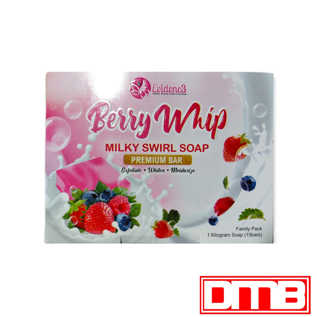 BerryWhip Milky Swirl Soap Premium Bar Family Pack 1Kg (15 bars) | Shopee Philippines