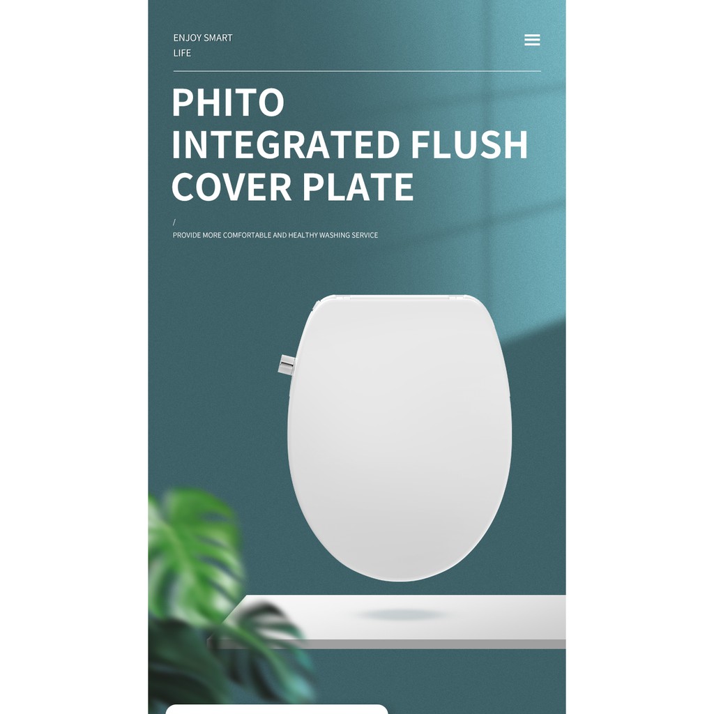 Phito Non Electric Bidet Toilet Seat Dual Nozzle Bidet Dual Nozzle