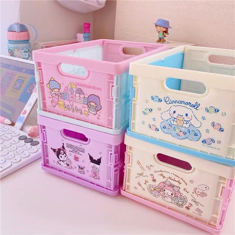 Kawaii Mini storage box organizer Cute display Sanrio characters ...