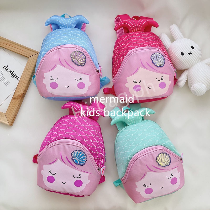 High Quality mermaid beg sekolah Cartoon mermaid child girl backpack ...