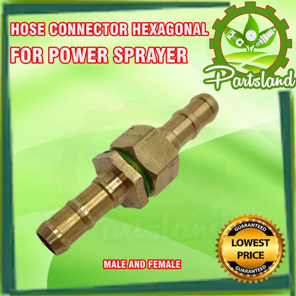 Hose Connector for Power Spray Hexagonal Type Male/Female | Shopee ...