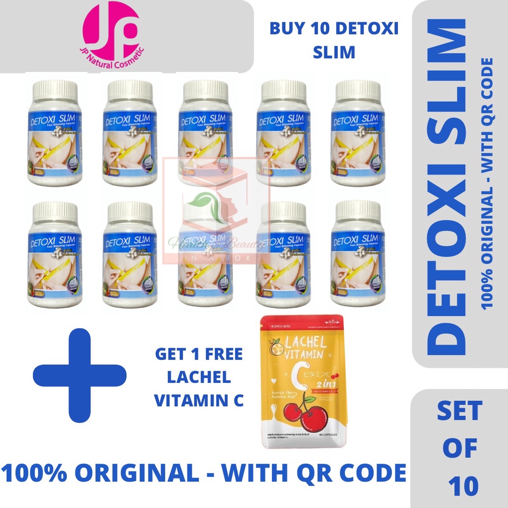 DETOXI SLIM (ORIGINAL FROM THAILAND)(SET OF 10) + 1 PACK FREE LACHEL ...