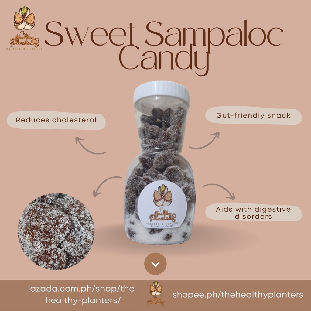 SWEET Sampalok Candy / Tamarind Candy ( 475 GRAMS in JAR, 125 GRAMS ...