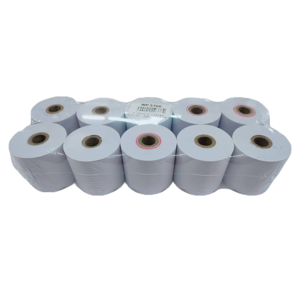 57mm x 60mm High White Paper Roll ( 10 Roll / Pack ) | Shopee Philippines