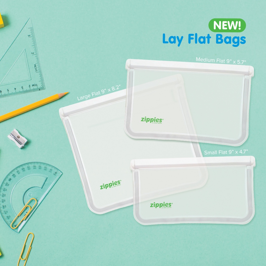 Zippies Reusable Layflat Storage Bags PLAIN (Set of 3) | Shopee Philippines