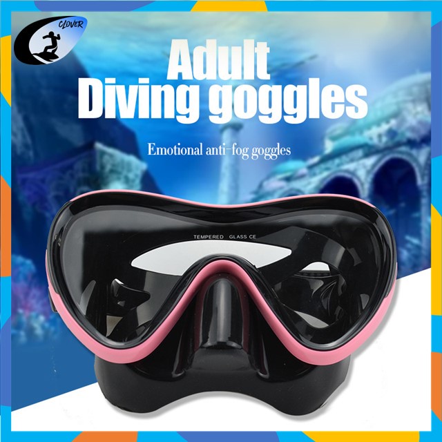 New swimming and diving goggles with large frame view silicone surface ...