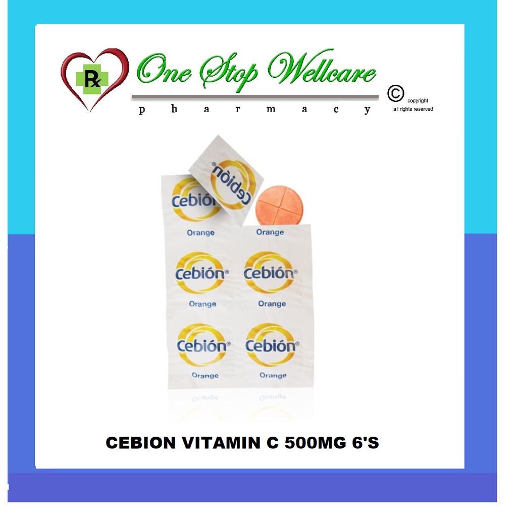 CEBION VITAMIN C 500MG 6'S (EXP:06/2028) | Shopee Philippines