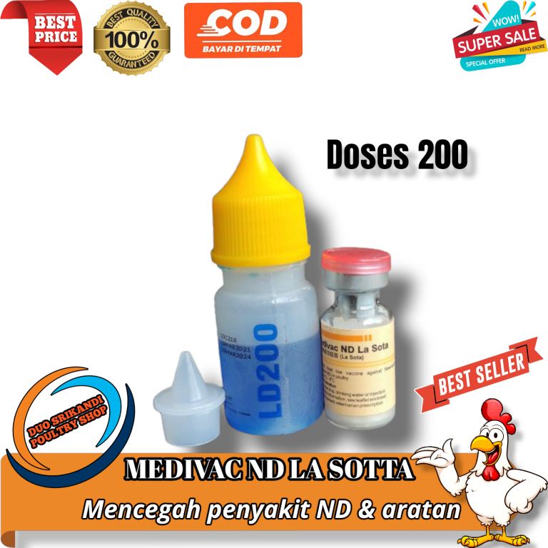 Medivac ND Lasota Dosota Vacsin 200 Tails Of Chicken Tails Prevent ...