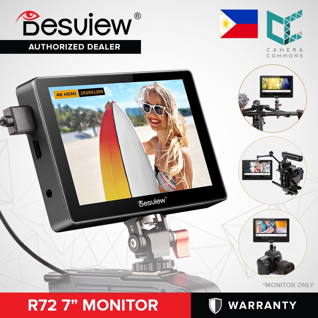 Desview R72 7" 4K HDMI Touchscreen Monitor Studio Equipment Videography ...