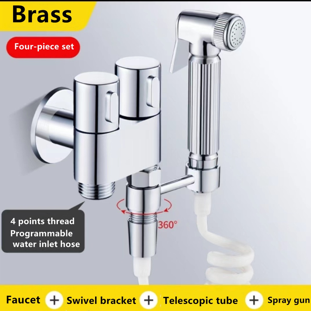 All-copper mini angle valve one-in, two-out Anggulo balbula multi ...