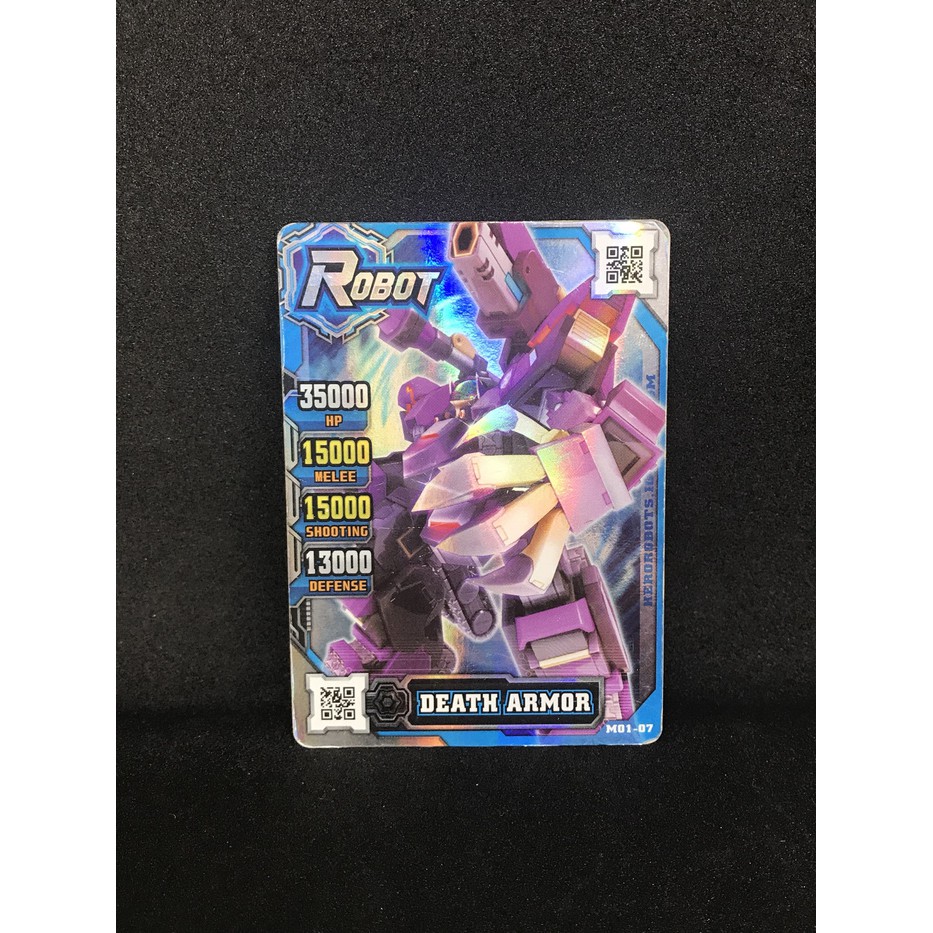 Rare Silver Hero Of Robots Card Death Armor 100% Original | Shopee ...