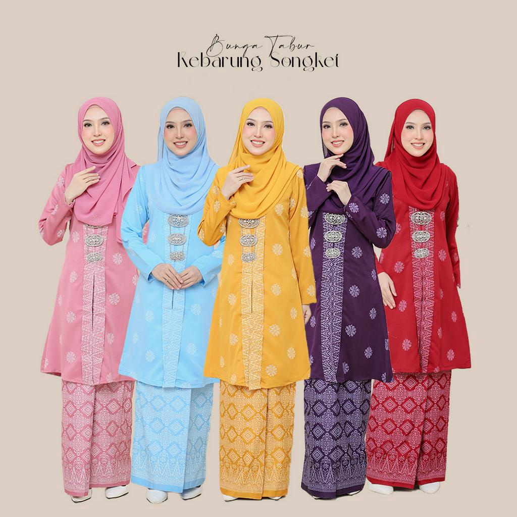 Kebarung SONGKET Adult IN 5 Color BY MOFF COLLECTION I KEBARUNG ...