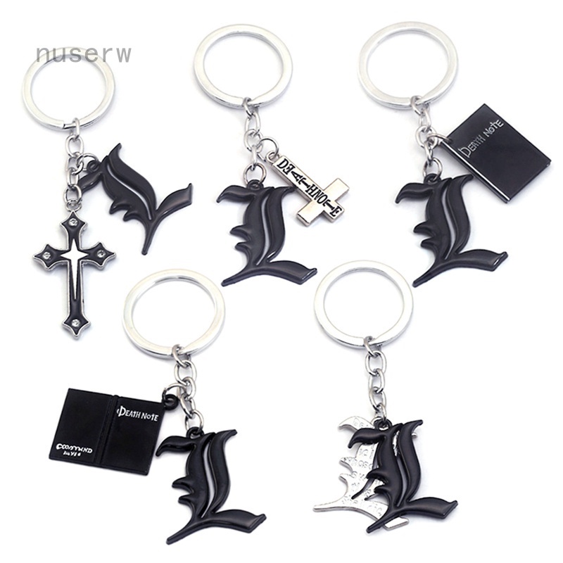 nuserw 1 Pcs New Anime Death Note Keychains Ryuk L Yagami Light Acrylic ...