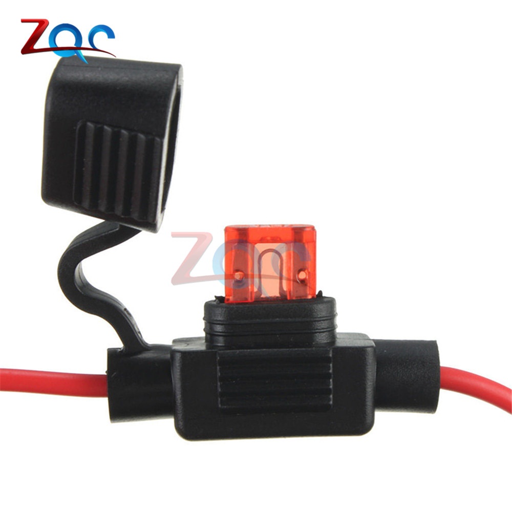10PCS Waterproof Power Socket Mini Blade Type In Line Fuse Holders with ...