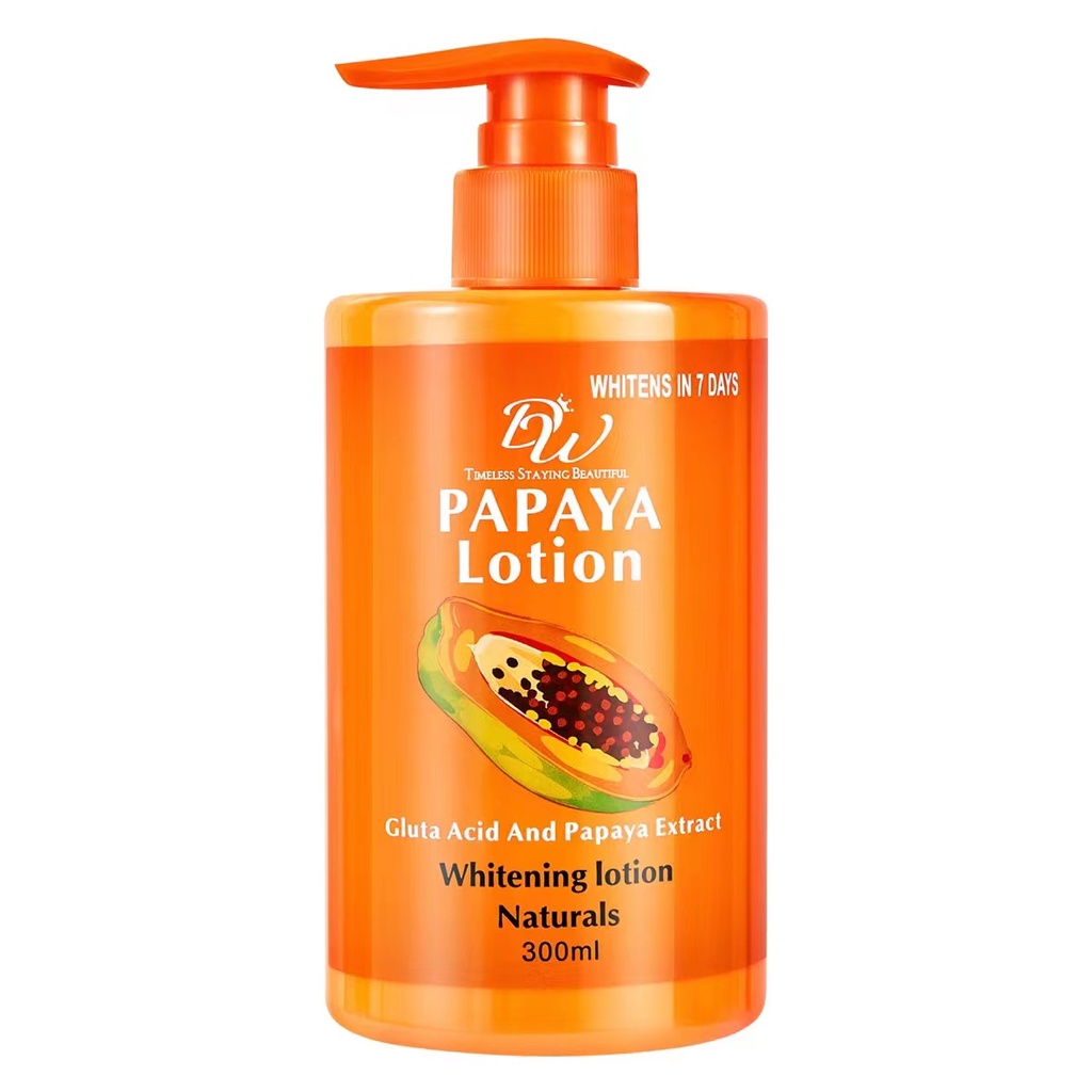 DW Papaya Lotion W/ Gluta Acid And Papaya Extract 300ml | Shopee ...