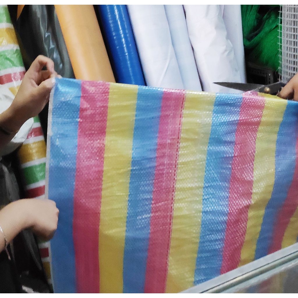 Sackolin ️ Trapal ️ Lona ️ Toldang Sako ️ Color Blue Orange & Stripes ️ ...