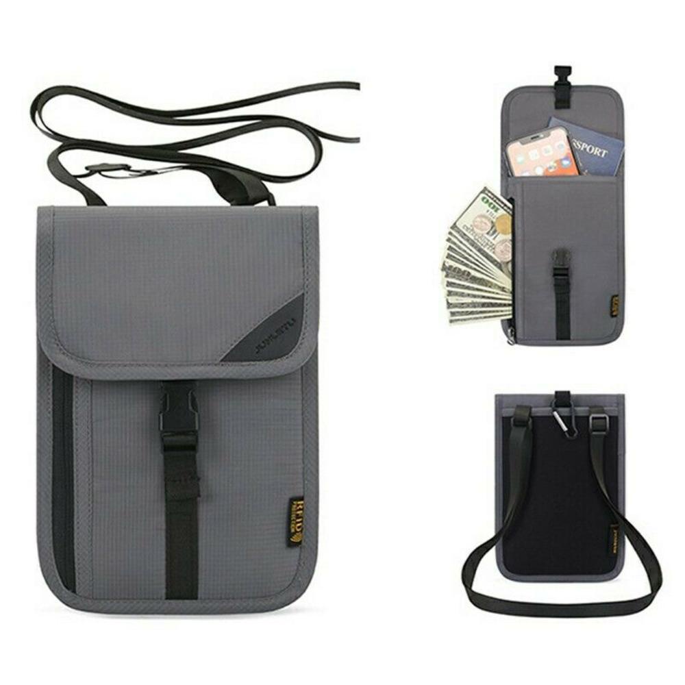 Passport Holder Security Neck Stash Pouch Wallet Bag with Blocking for ...