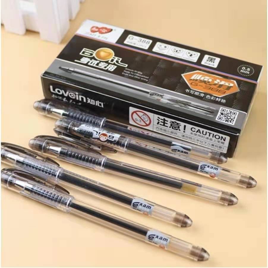 KES G-388 12pcs zhi xin sign pen gel ink ballpen school and office ...