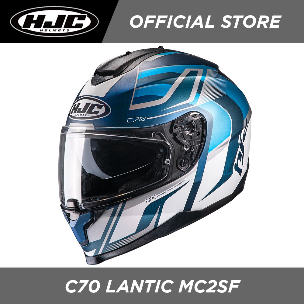HJC Helmets C70 Lantic MC2SF | Shopee Philippines