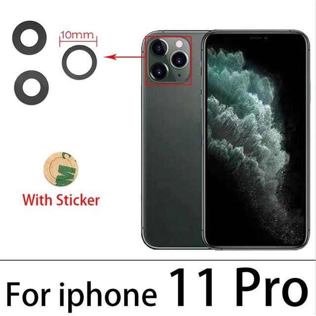 Back Camera Glass with Adhesive Compatible For iPhone 6 6s 7 Plus 8 + X ...