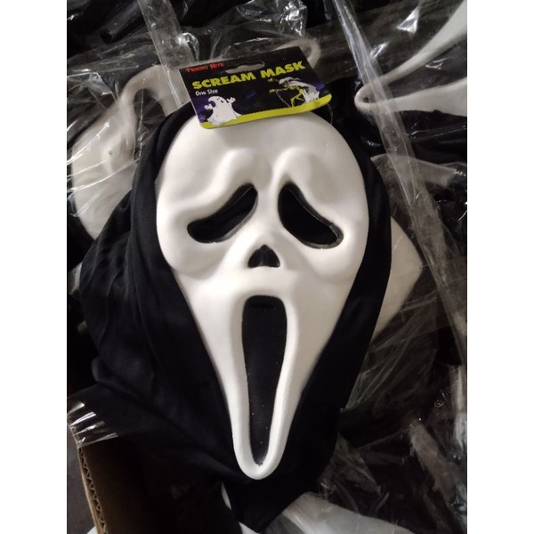 Ghost Scream Mask - made in UK High Quality - Halloween mask ghost face ...