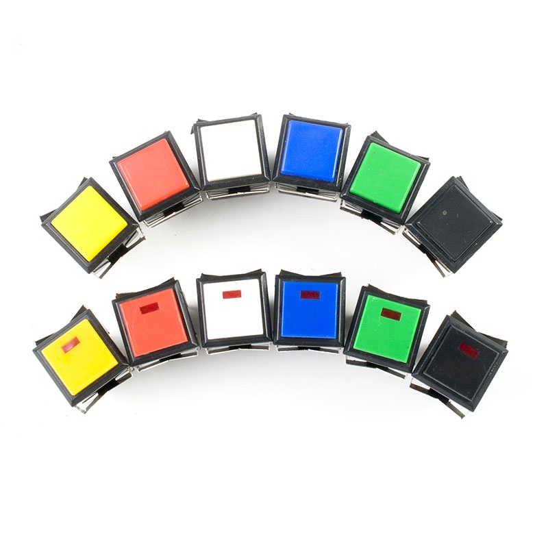 Black shell Self-Locking/No-locking Push Button Switch With LED / NO ...