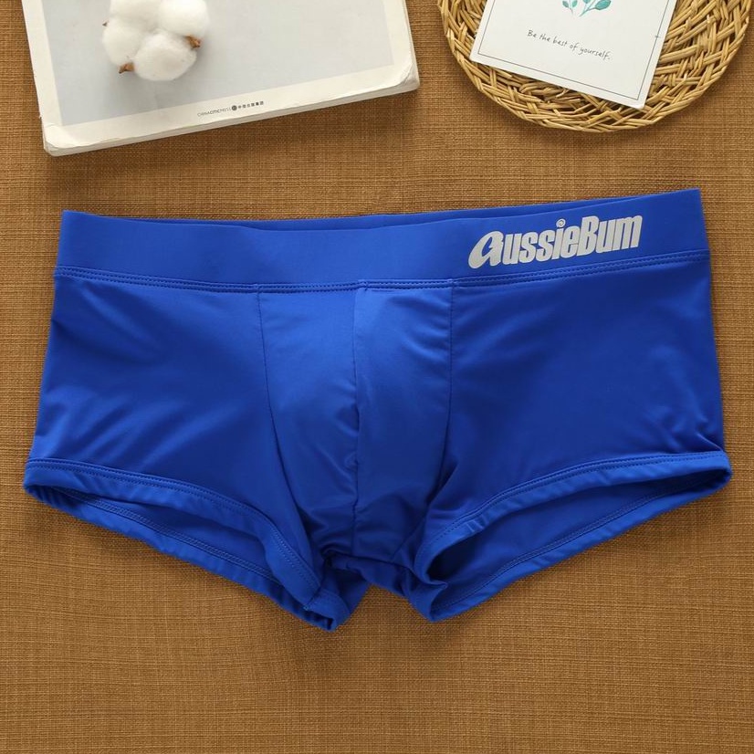 Aussie Bum Men Quality Plain Milk-silk Boxer Briefs Man Low Waist ...