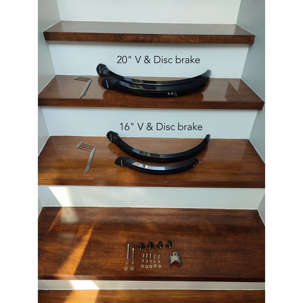 DAHON DOKOOL Bicycle Full Fender Mudguard Set for 20" & 16" Folding Bike mud guard | Shopee ...