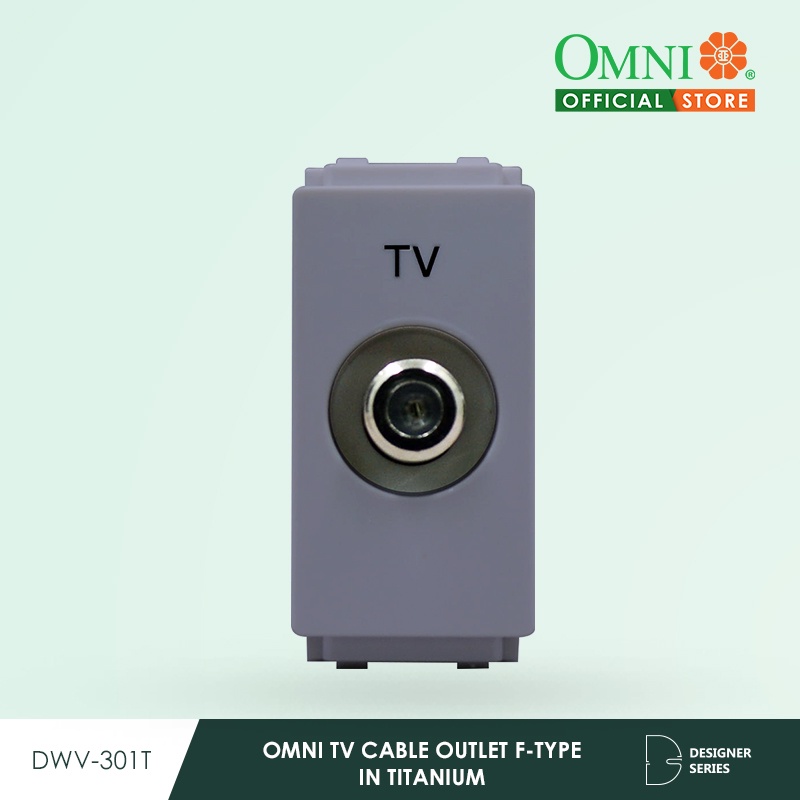 OMNI TV Cable Outlet F-type in Titanium - DWV-301T | Shopee Philippines