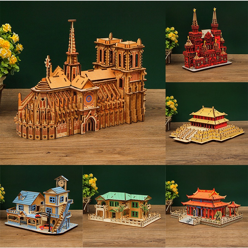 World Famous Building 3diy Three-Dimensional Puzzle Wholesale Children ...