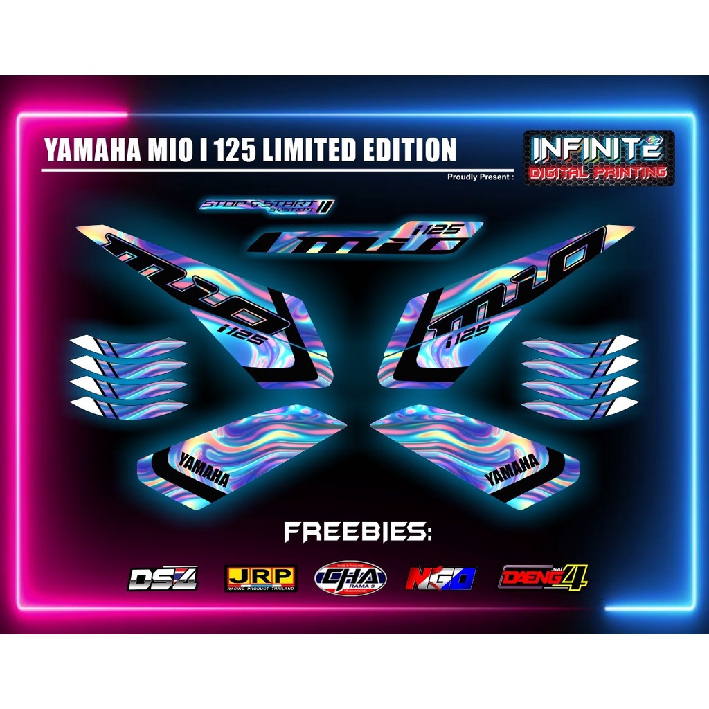 Mio i 125 decals sticker limited ( with freebies ) | Shopee Philippines