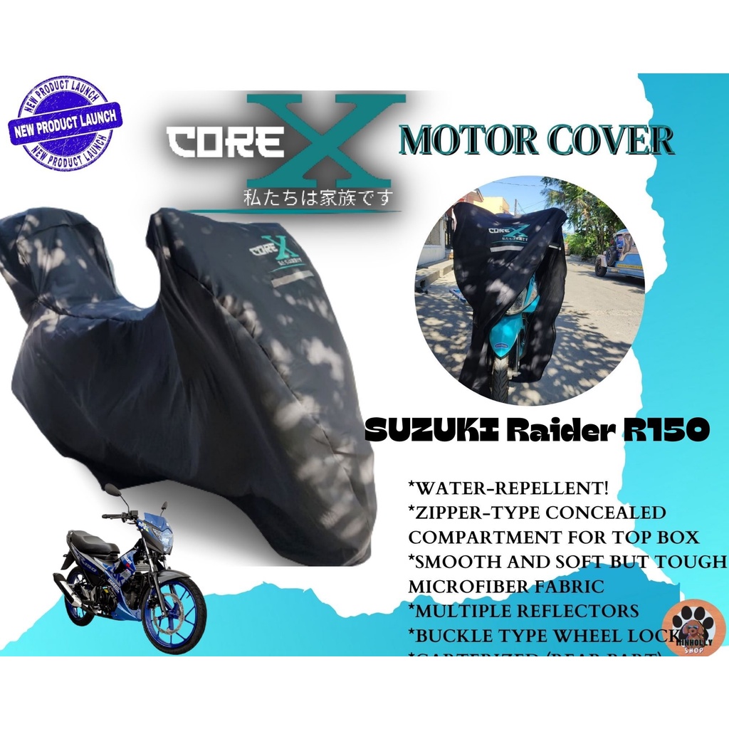 MH MOTOR COVER IMMORTAL MOTOBAG CORE-X : Raider R150 CONVERTIBLE WITH ...