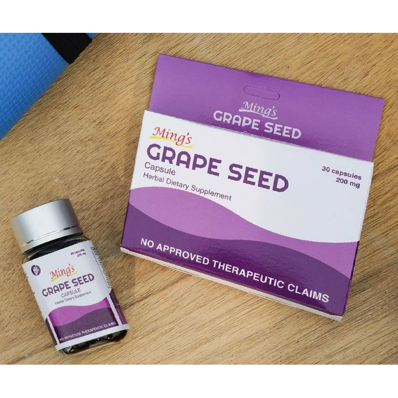 Ming's Grape Seed Softgel Capsule | Shopee Philippines