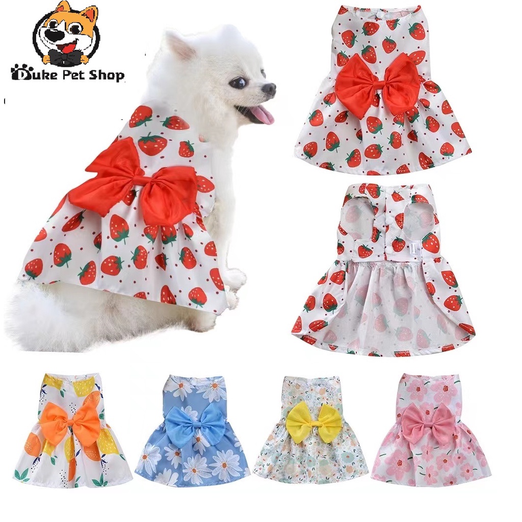 Dog dress Cat skirt for Female Pet Cat Puppy Floral Princess Skirt Dog ...