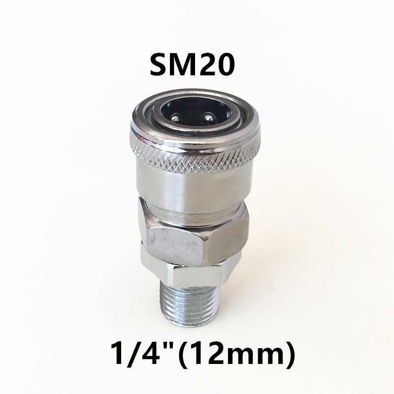 Pneumatic Fittings 1/4" Air Compressor Hose Quick Couplers High ...