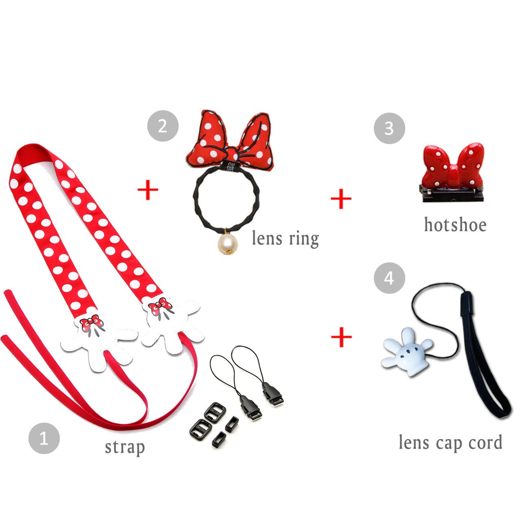 Cartoon Minnie Mouse Accessories for Canon 100D 70D 80D | Shopee ...