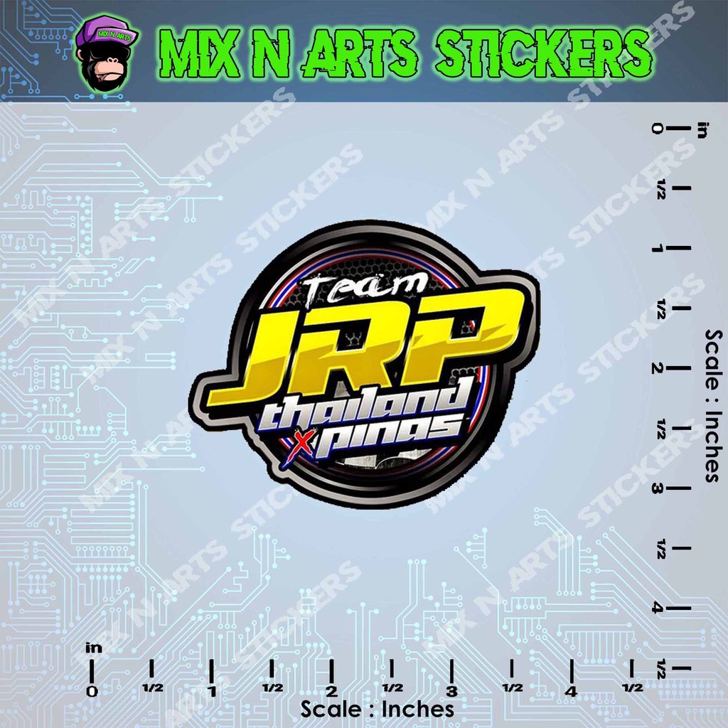 JRP NGO Thailand Waterproof Vinyl Sticker for Motorcycle Tumbler Ect ...