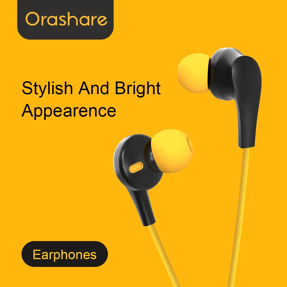 Orashare E02 In Ear Earphones 3.5mm Jack Universal Earphone Stereo ...