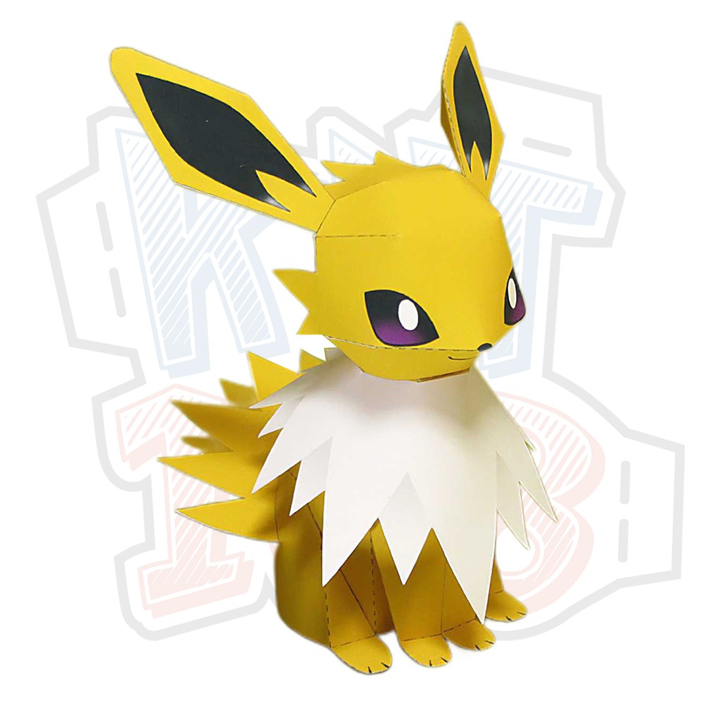 Pokemon Jolteon paper model ver 2 | Shopee Philippines