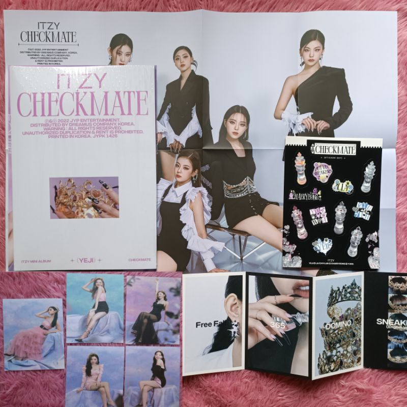 ONHAND ITZY CHECKMATE CHESHIRE UNSEALED OFFICIAL ALBUM RYUJIN YEJI LIA ...