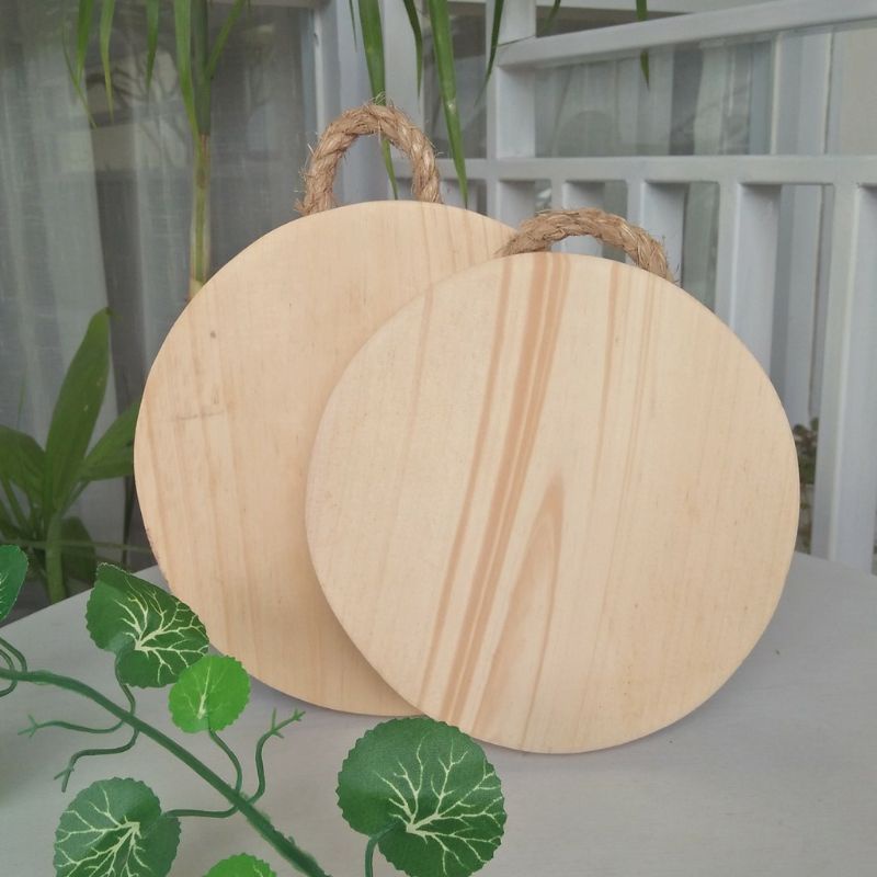 KAYU Mine Round Wood Cutting Board | Shopee Philippines