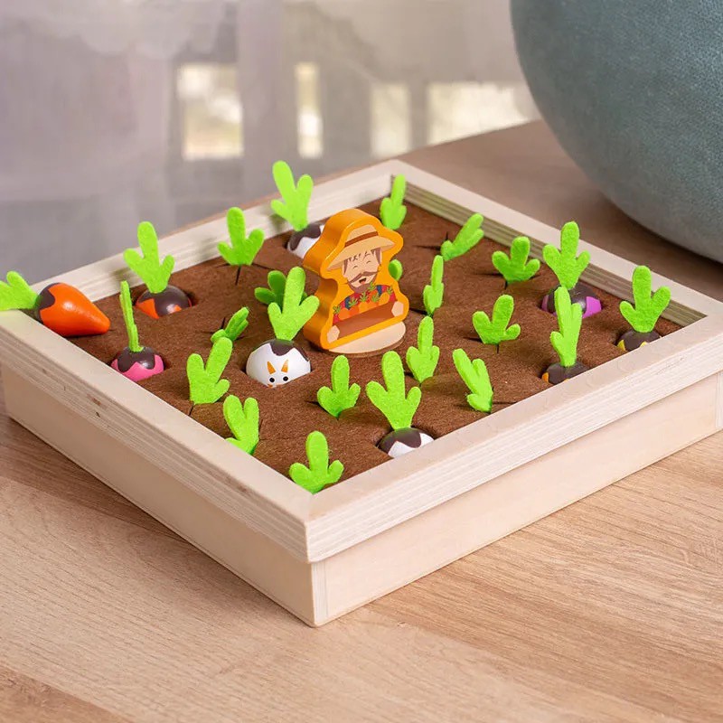 Fun Vegetable Memory Game Kids Carrot Board Game Farm Toy Fun Vegetable ...